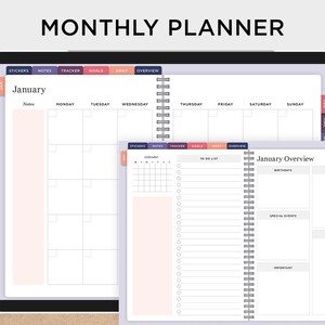 Digital Planner, iPad Planner, Goodnotes Planner, Purple Theme Digital ...