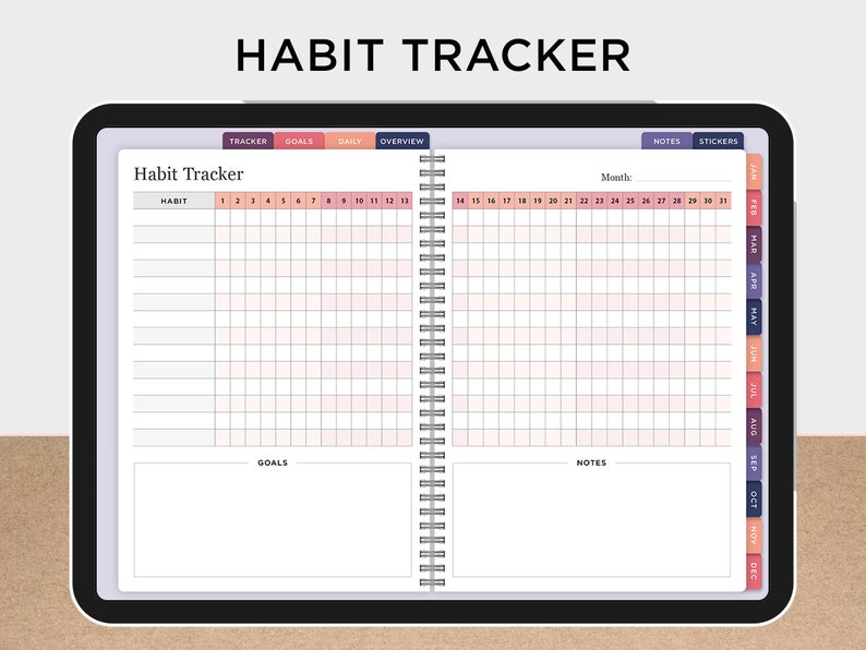 Digital Planner, iPad Planner, Goodnotes Planner, Purple Theme Digital ...