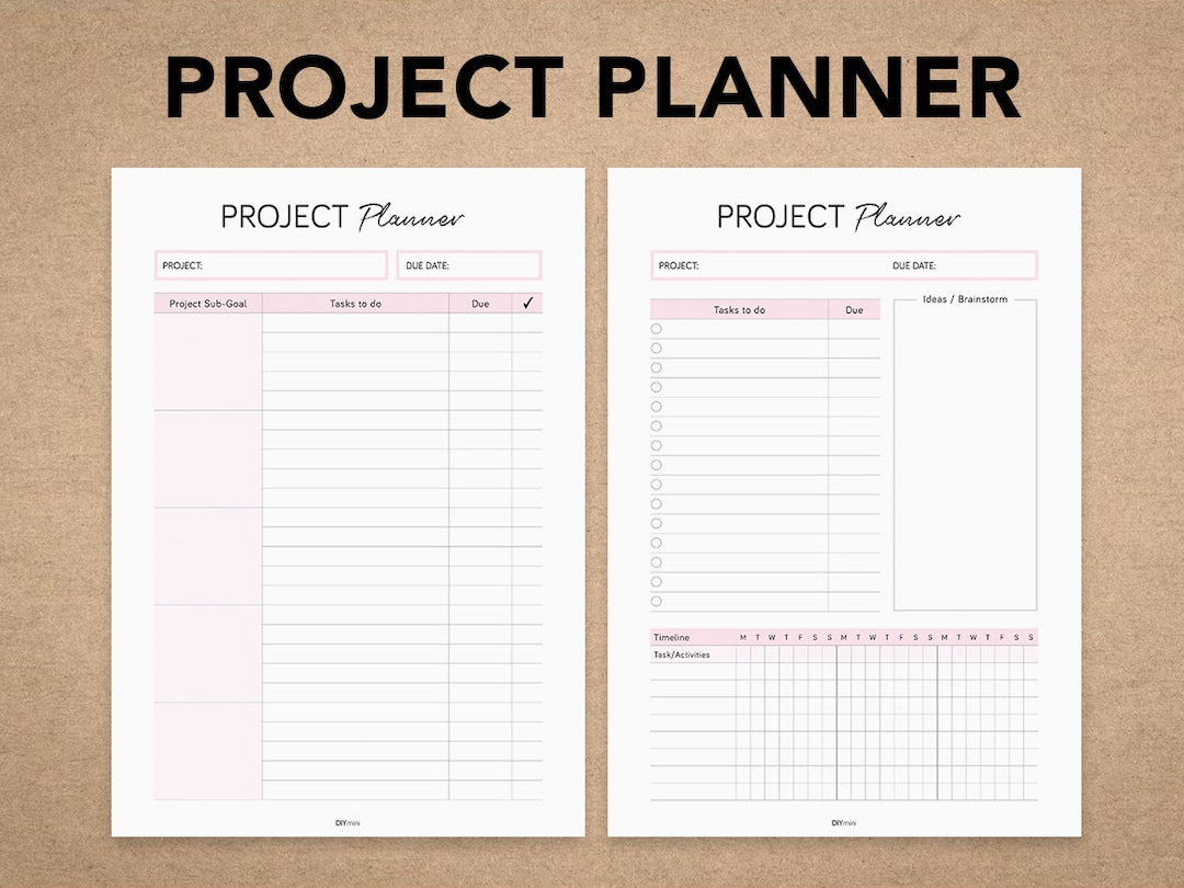 Project Planner | Productivity Planner | Assignment Planner | Instant ...