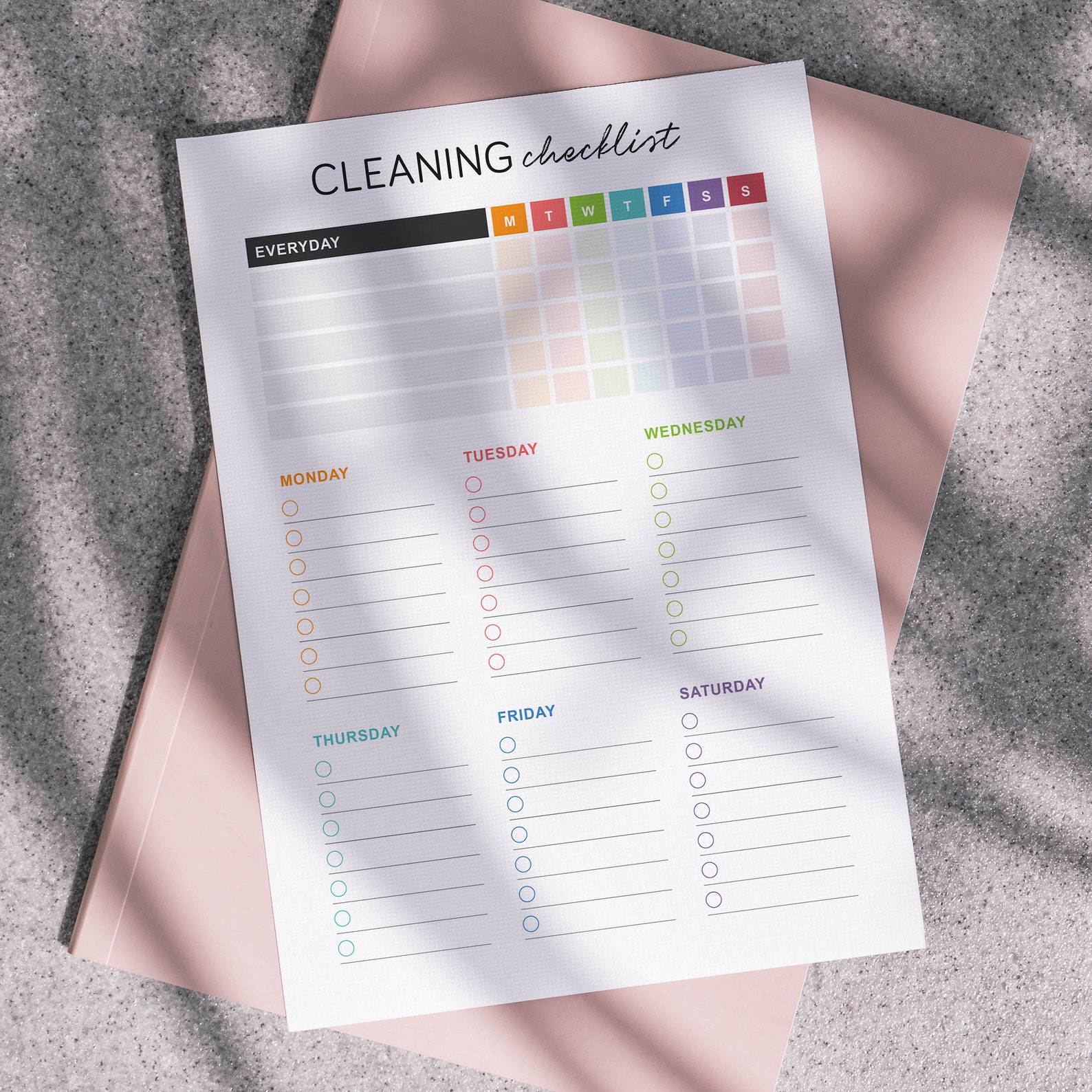 Editable / Fillable Cleaning Checklist A4 US Letter | Etsy Canada