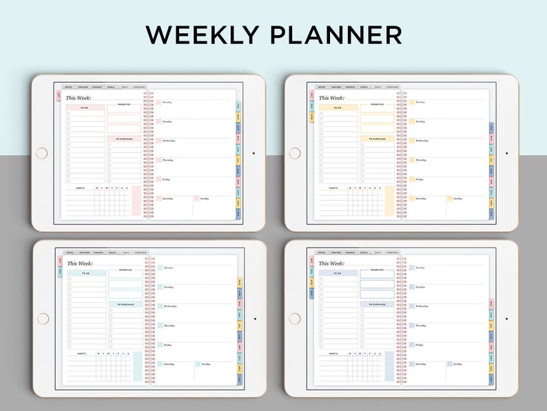 Digital Planner Ipad Planner Goodnotes Planner - Etsy