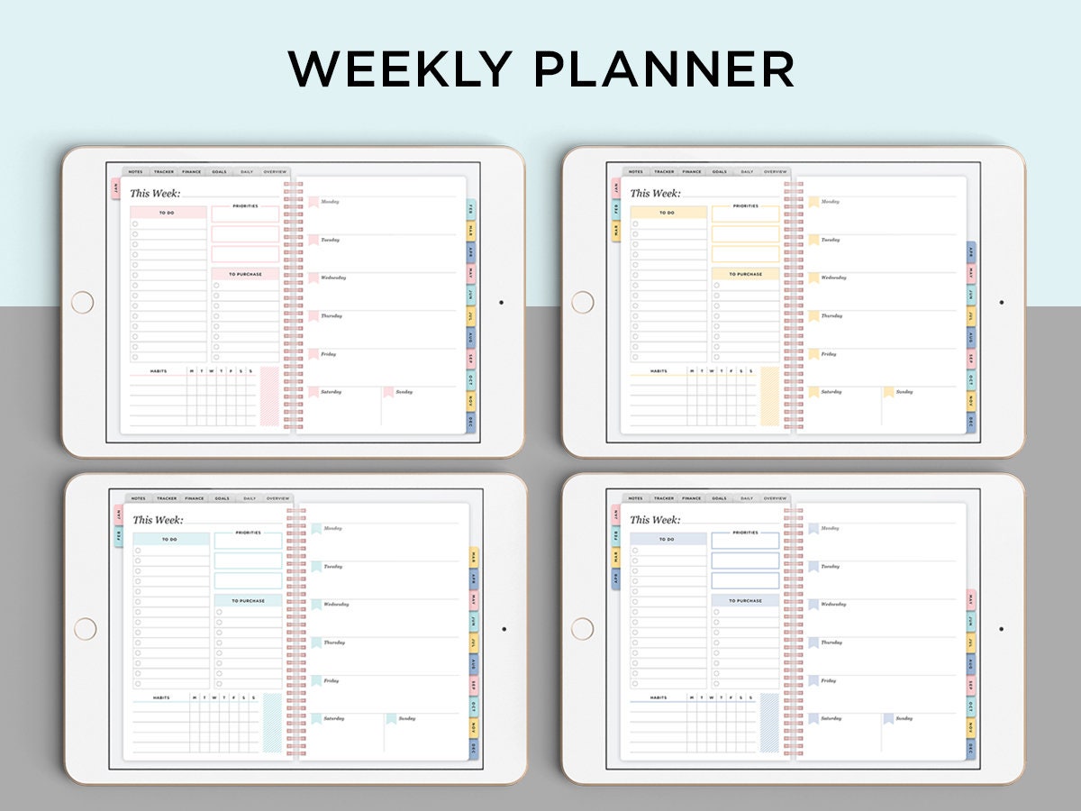 Digital Planner Ipad Planner Goodnotes Planner | Etsy