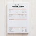 Custom Order Form - Editable | Fillable PDF Template | Printable A4 ...