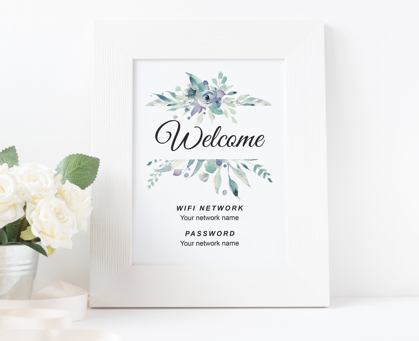 Editable Wifi Password Poster | Instant Download | Printable - Etsy