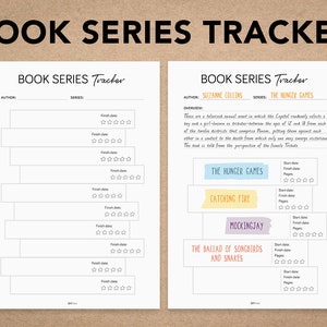 Book Series Tracker | Reading Order | Book Planner | Printable ...