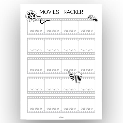 Movies Tracker | Etsy