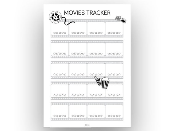 Movies Tracker | Etsy