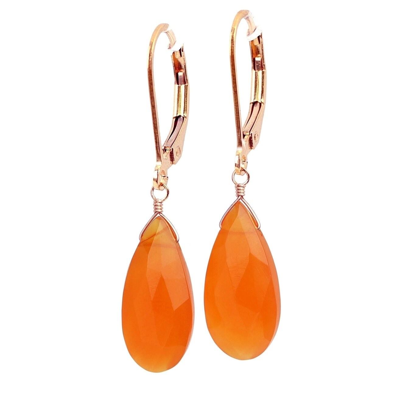 Large Carnelian Earrings - Etsy