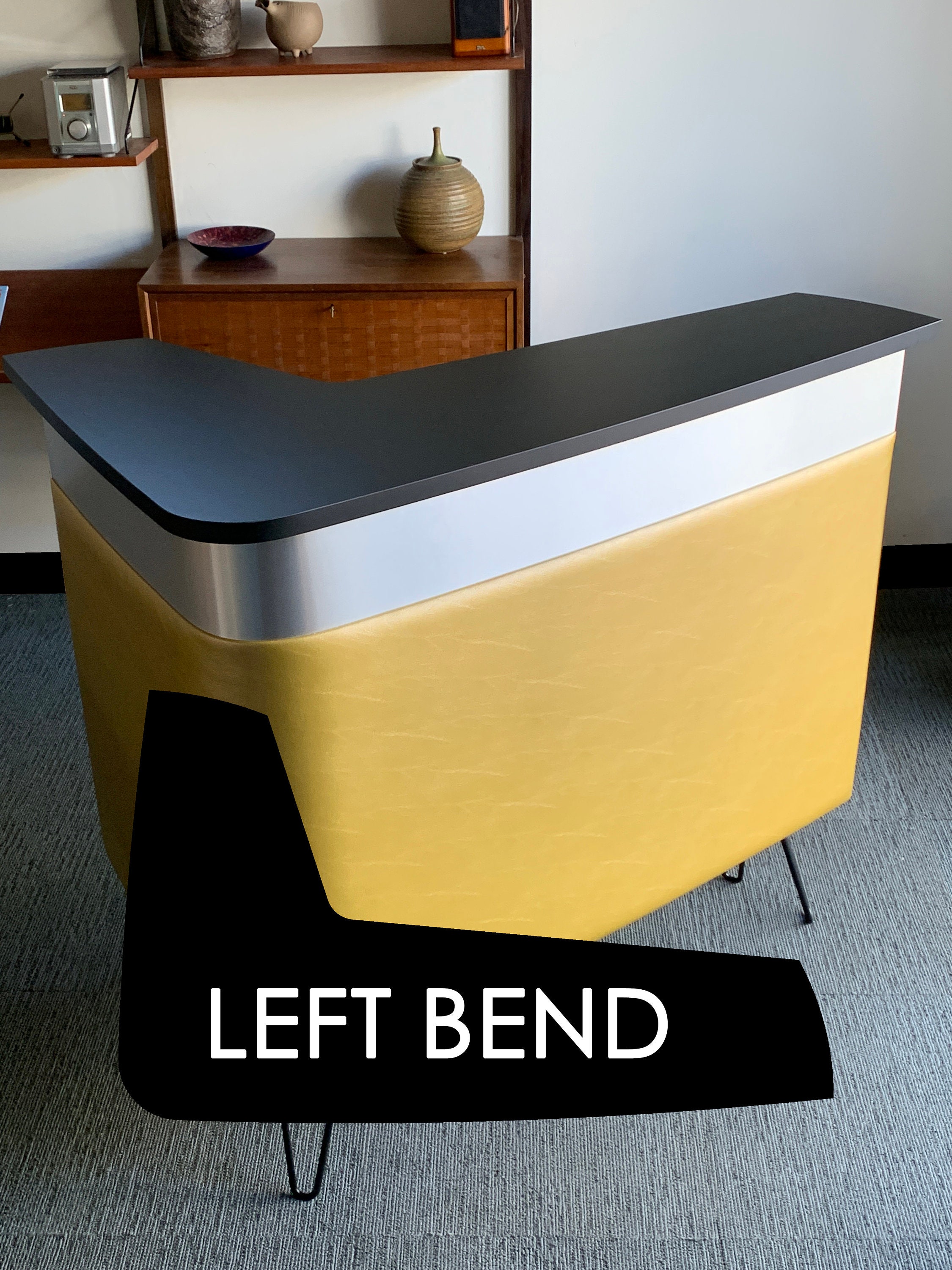 Home Cocktail Bar Mid Century Modern Fifties, Reception Desk, Front ...