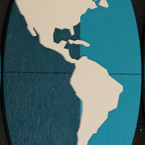 Mid Century Modern Art Abstract World Map Witco Wall Sculpture Painting ...