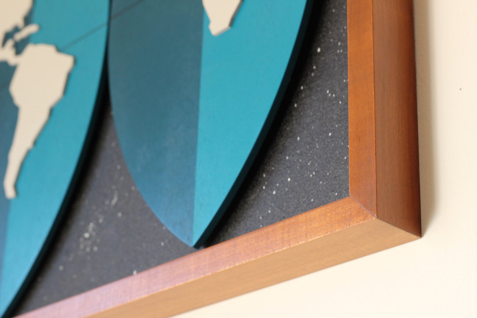 Mid Century Modern Art Abstract World Map Witco Wall Sculpture - Etsy