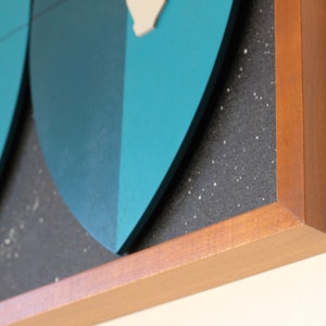 Mid Century Modern Art Abstract World Map Witco Wall Sculpture Painting ...