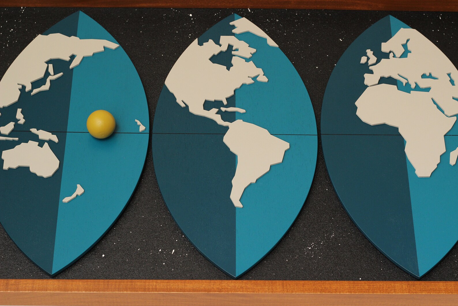 Mid Century Modern Art Abstract World Map Witco Wall Sculpture - Etsy