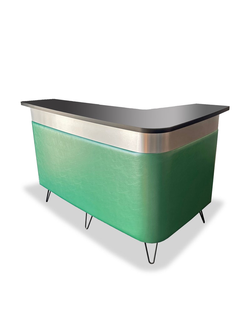 Home Cocktail Bar-large Mid Century Modern Reception Desk - Etsy