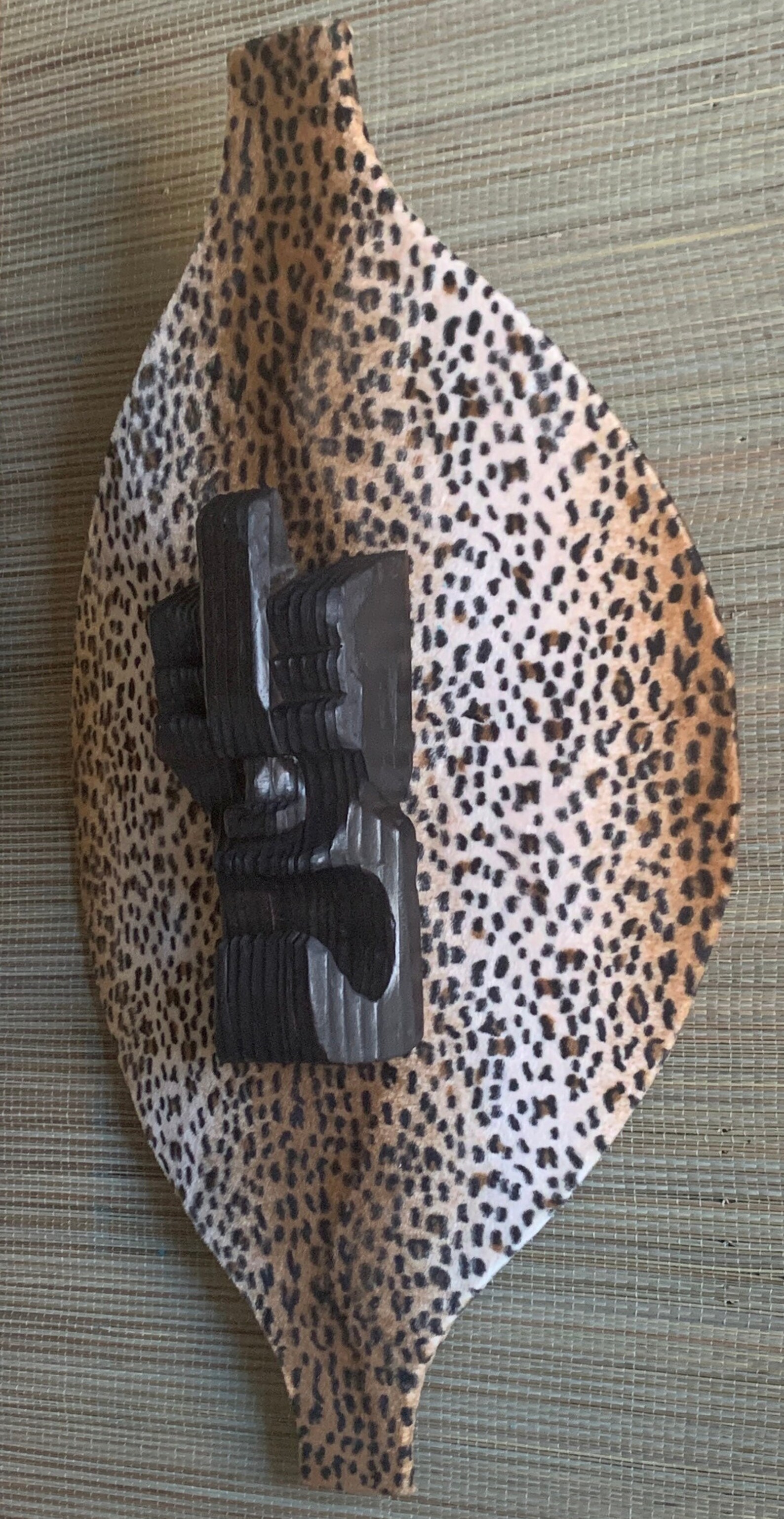 Tiki Decor Tiki on Shield Cheetah Witco Style Tiki Bar - Etsy