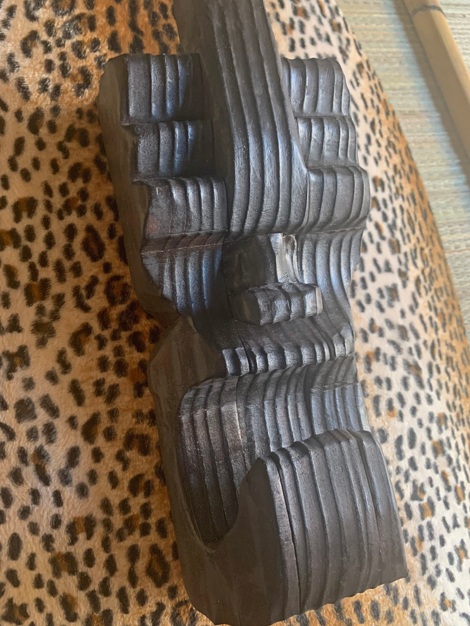 Tiki Decor Tiki on Shield Cheetah Witco Style Tiki Bar - Etsy