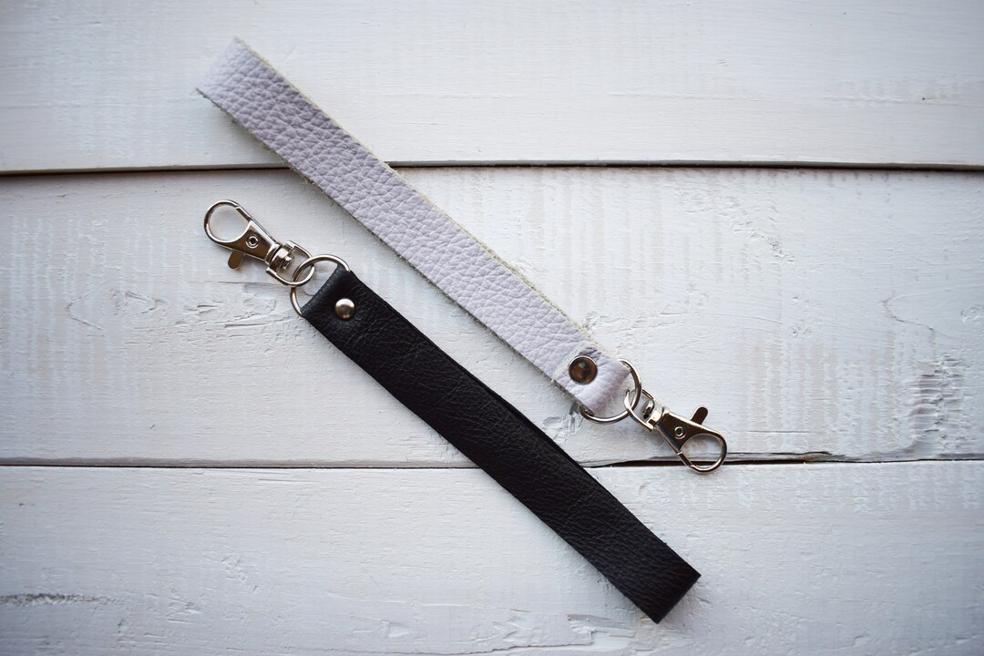 Custom Color Genuine Leather Key Fob, Wristlets, Genuine Leather ...