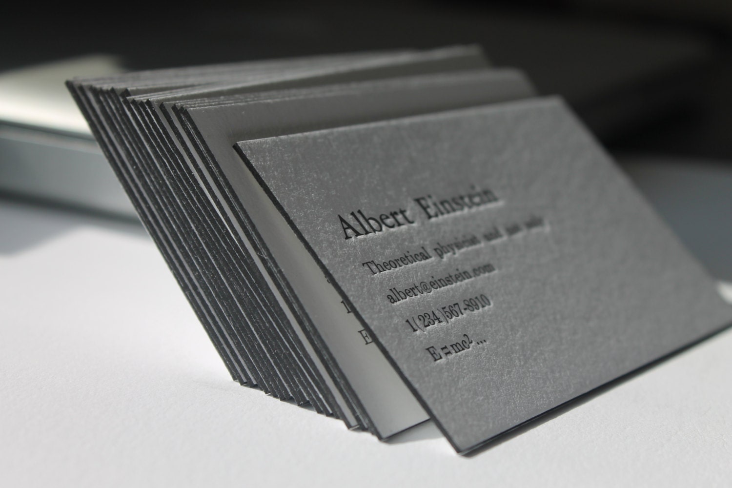 100 Letterpress Business Cards Hand Printed on Double Thick - Etsy