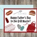 Printable Fathers Day Card - "happy Father's Day" - Grill Master - Dad ...