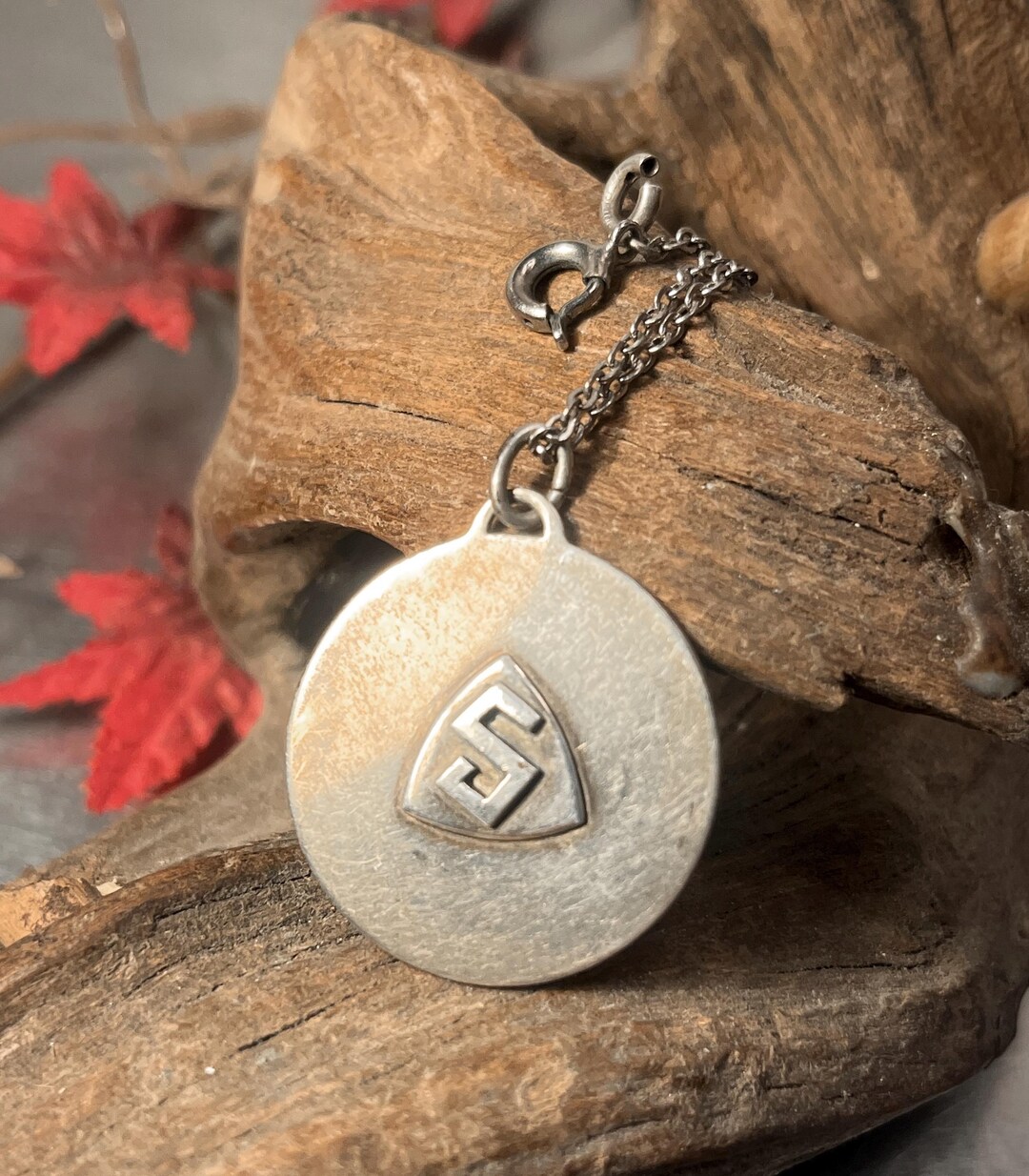 Vintage Ballou Sterling Silver Monogram "s" Medallion Necklace - Etsy