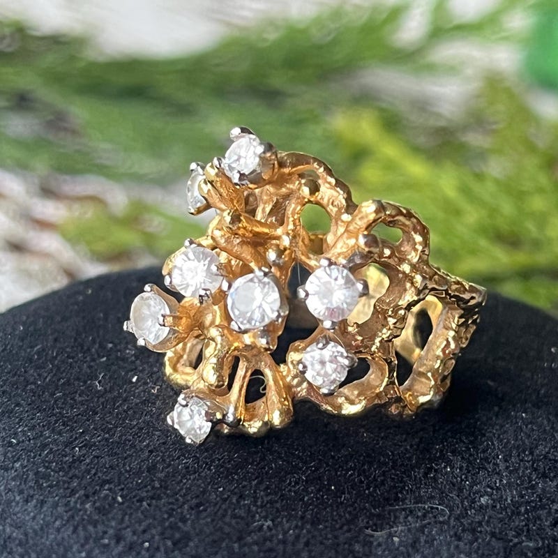 18k Ge a Gold Ring - Etsy