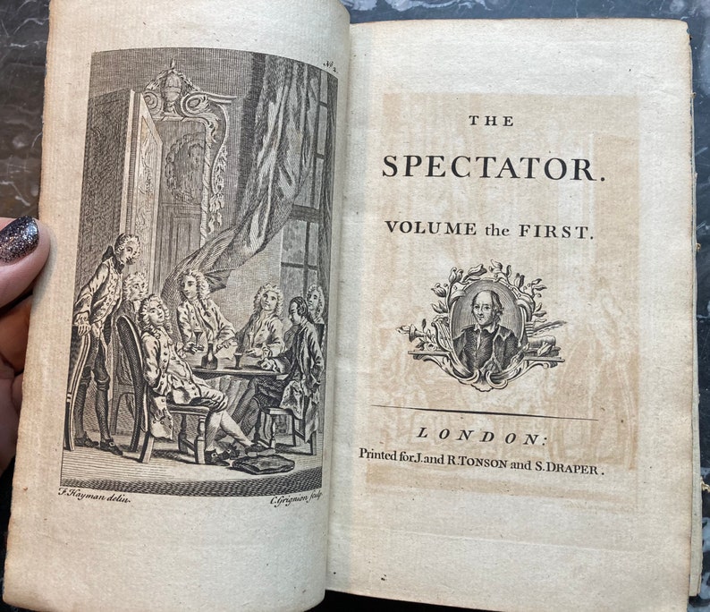 Antique Book Set the Spectator | Etsy