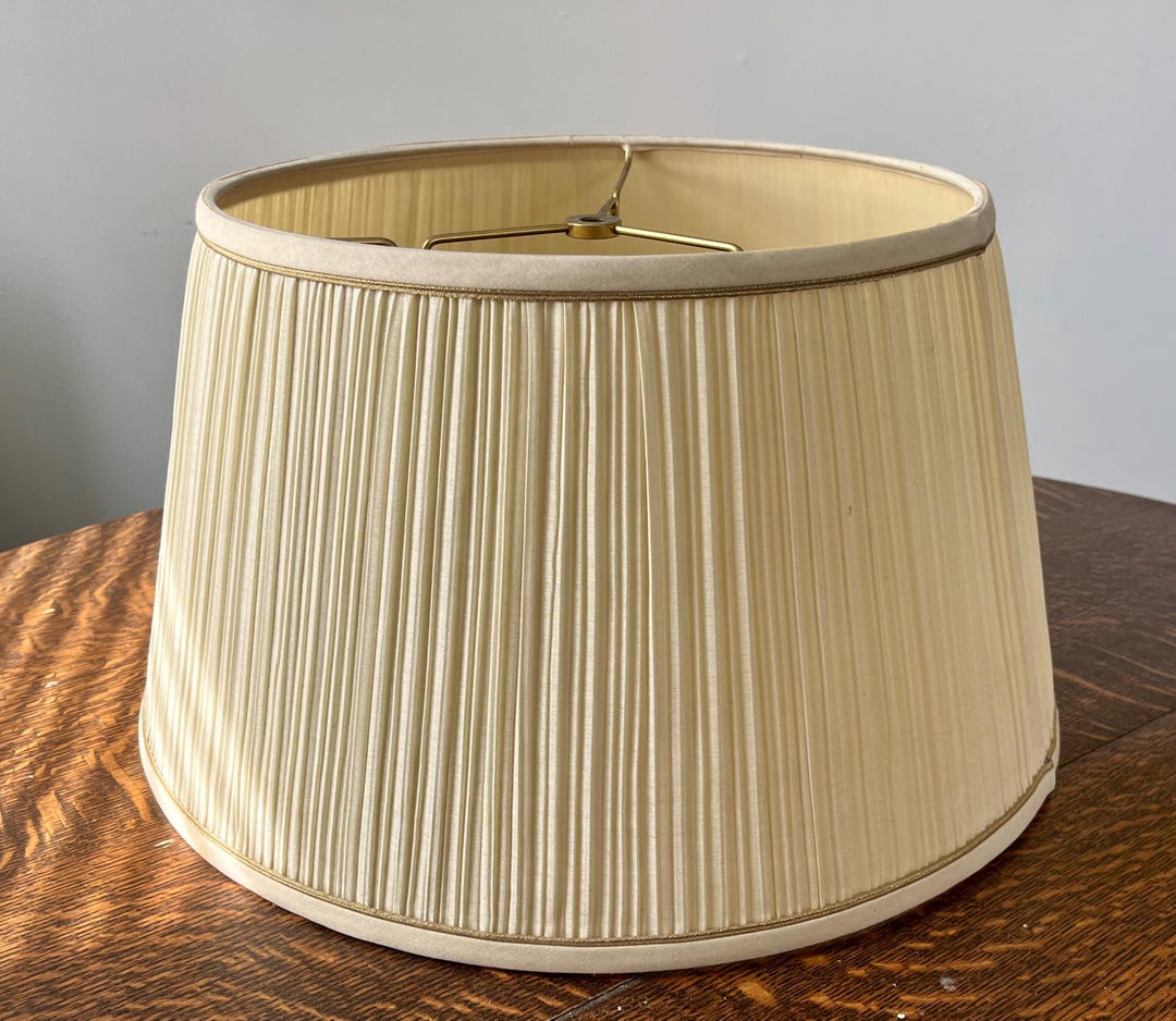 Pleated Stiffel Lamp Shade Large and Short - Etsy