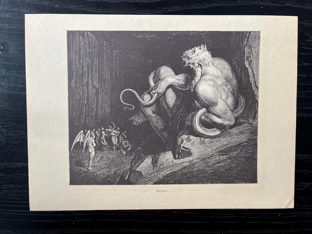 Gustave Doré Minos and the Gates of Hell Illustration - Etsy