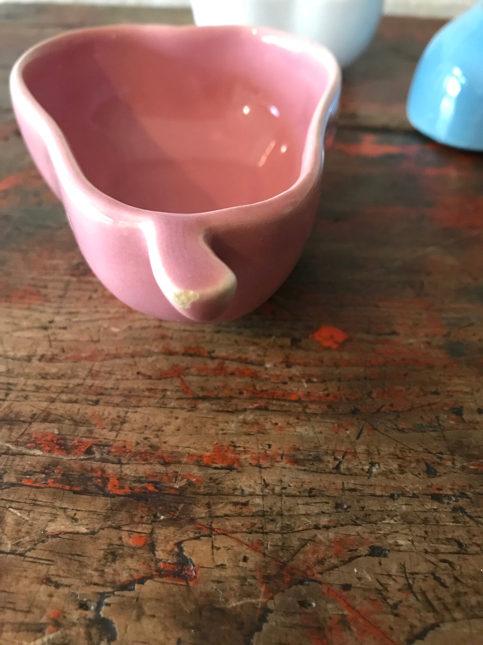 Vintage Joaquin California Pottery Pear Shaped Bowls Pink Blue | Etsy