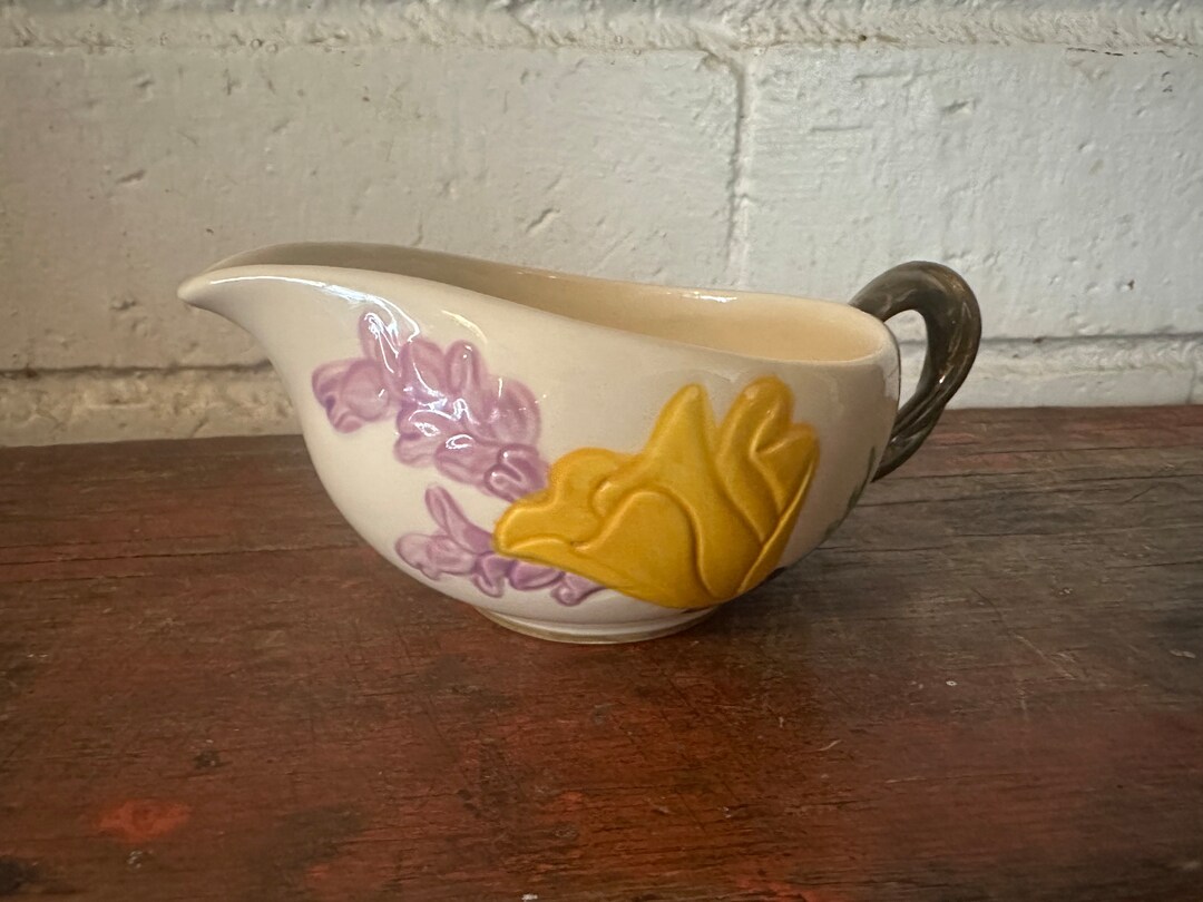 Franciscan Poppy Creamer Purple Yellow Flowers - Etsy