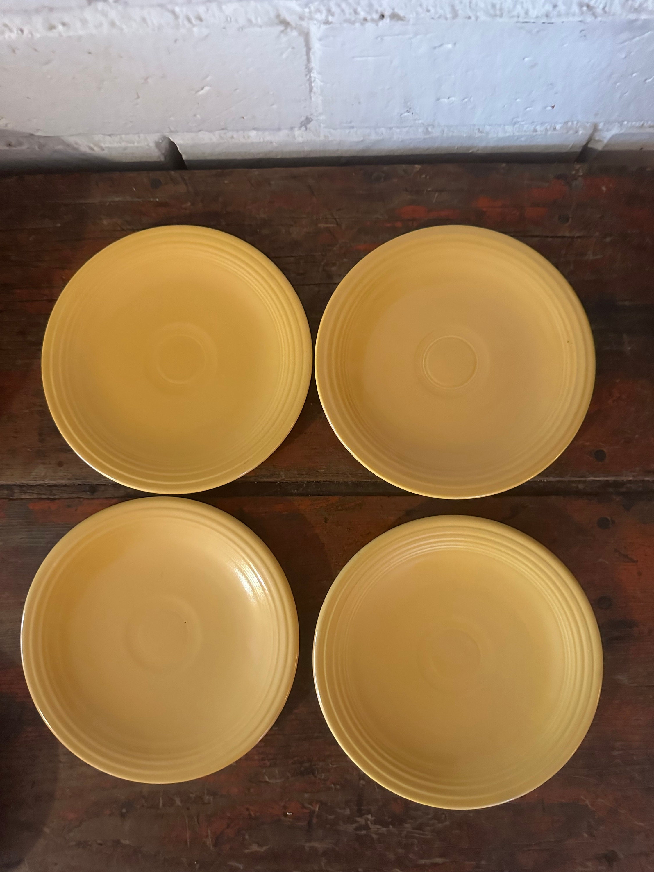 Vintage Fiestaware Yellow Bread & Butter Plate 6 5/8 Original Fiesta 4 ...