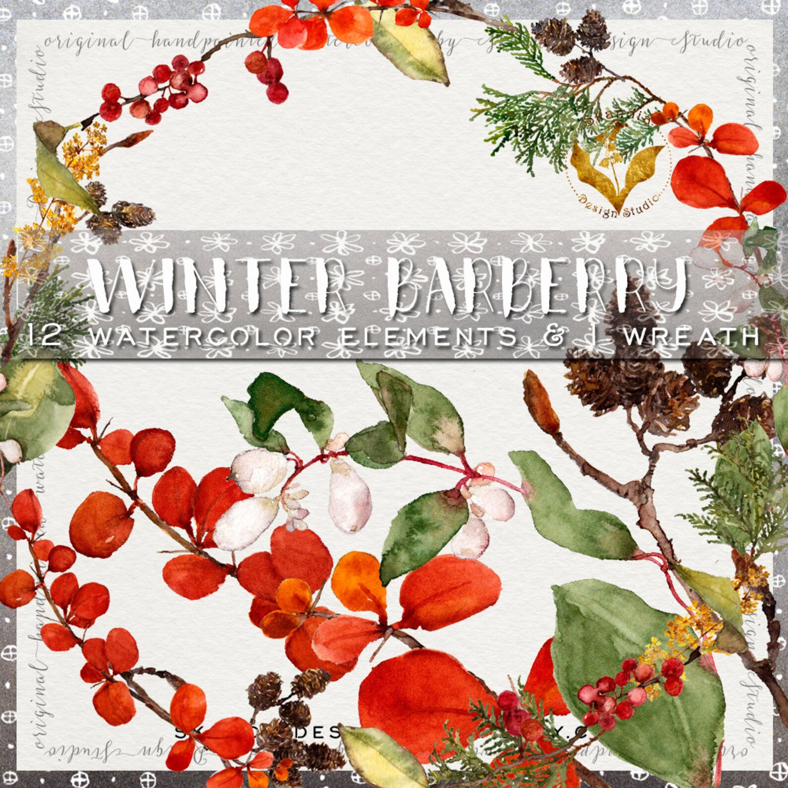 Watercolor Clipart Handpainted Clipart Autumn Clipart Fall | Etsy