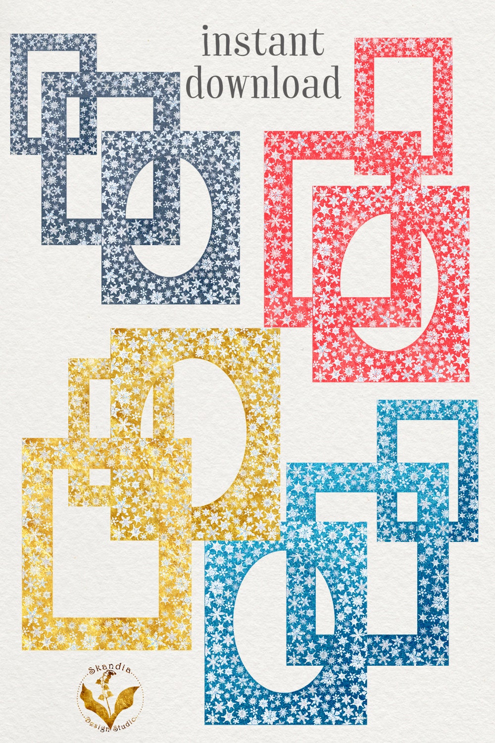 Watercolor Clipart PNG Frames Frame Clipart Custom Frame | Etsy