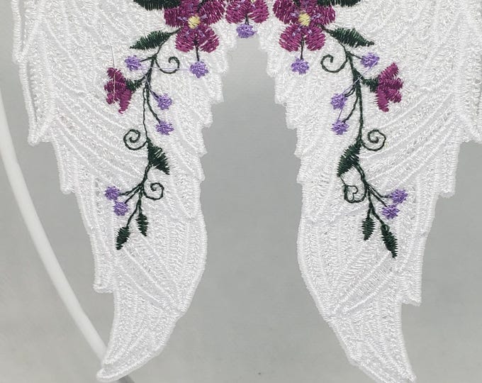 Angel Wings With Forget Me Nots: SEE DESCRIPTION - Etsy