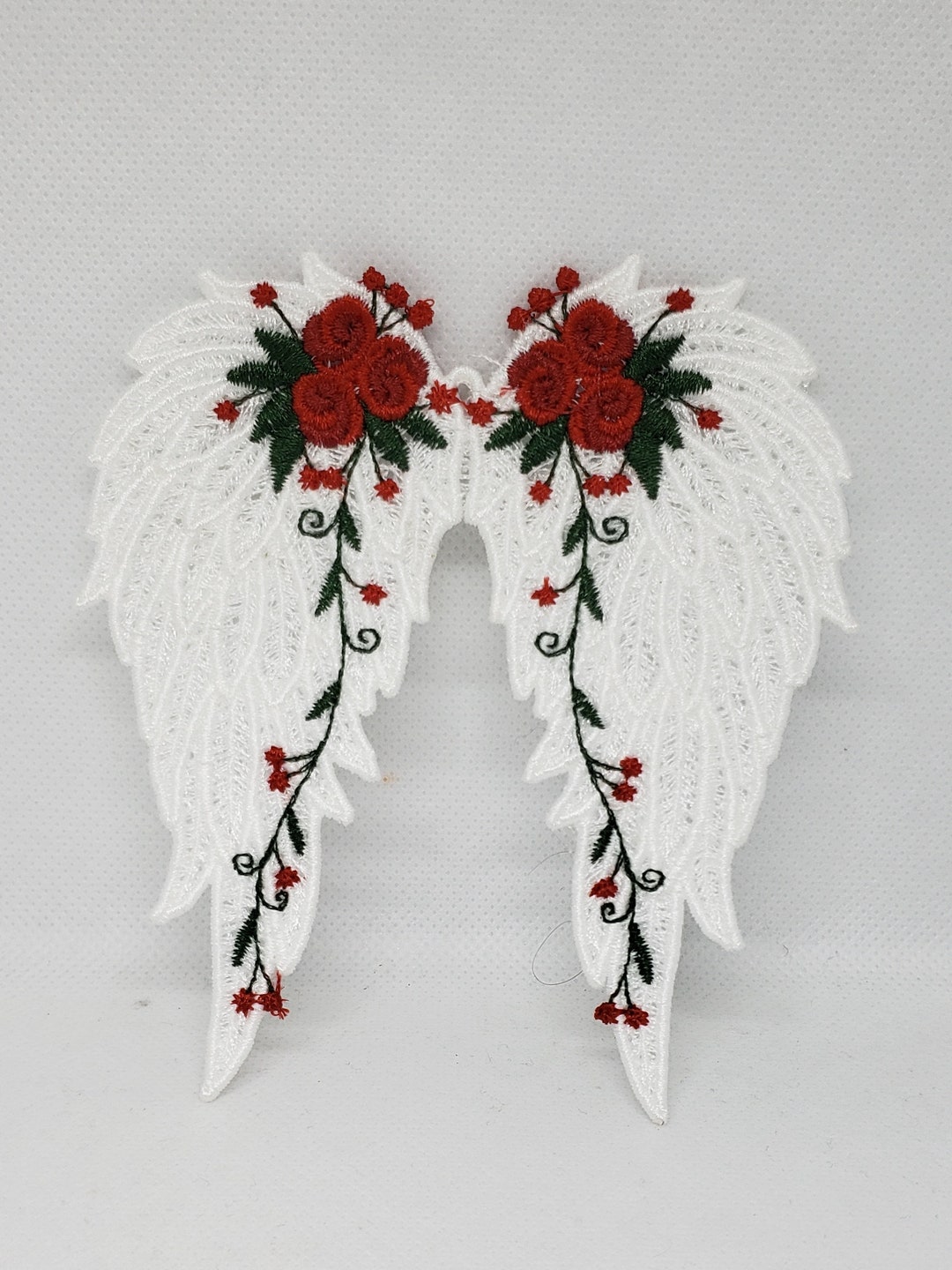 Angel Wings W/ Red Roses - Etsy