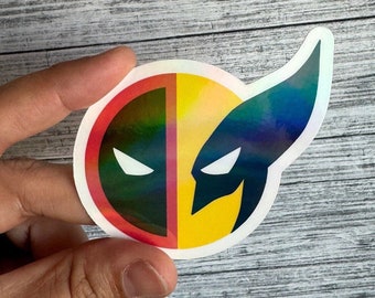 Deadpool and Wolverine Waterproof Sticker. - Etsy