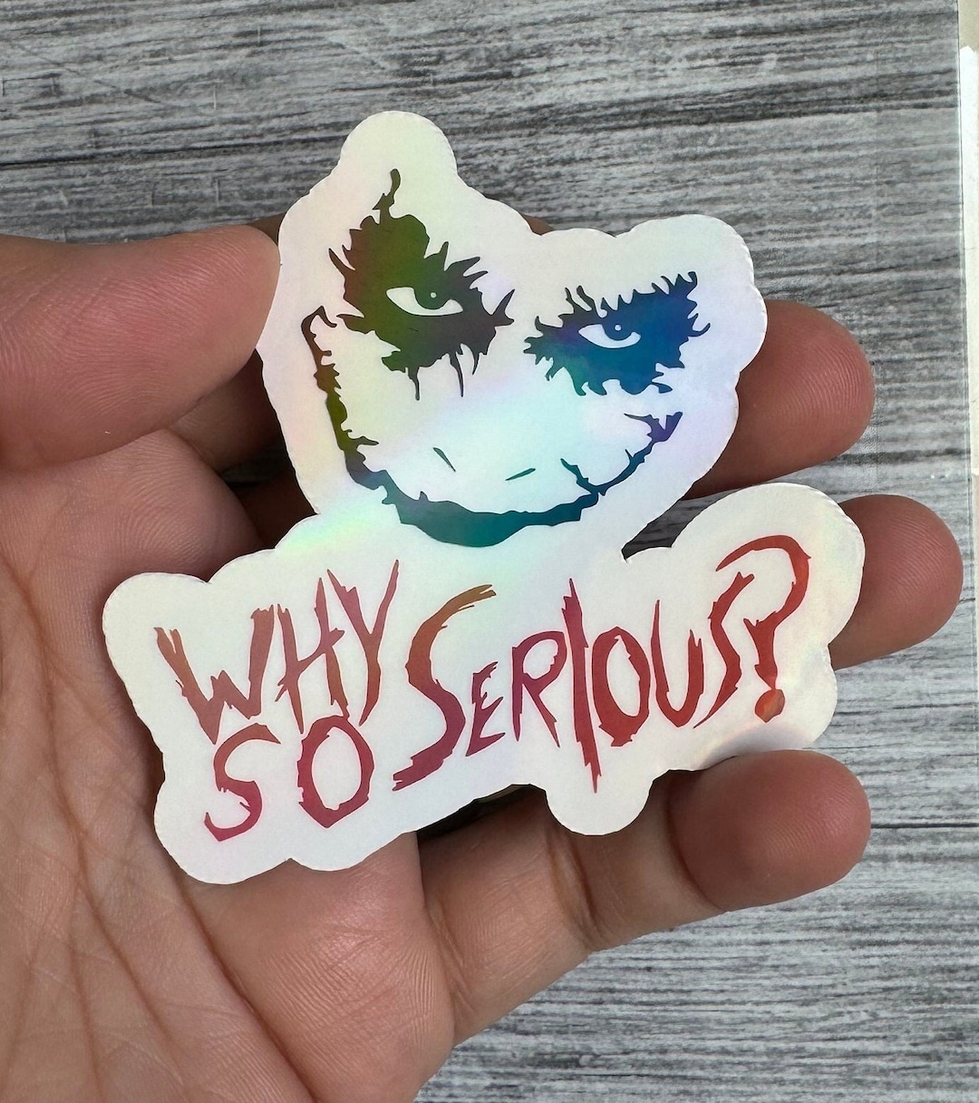 Why so Serious | Joker Sticker - Etsy