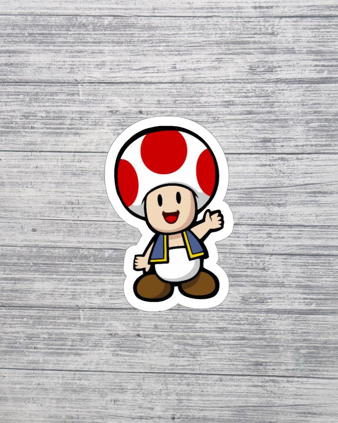 Toad | Mario Sticker - Etsy
