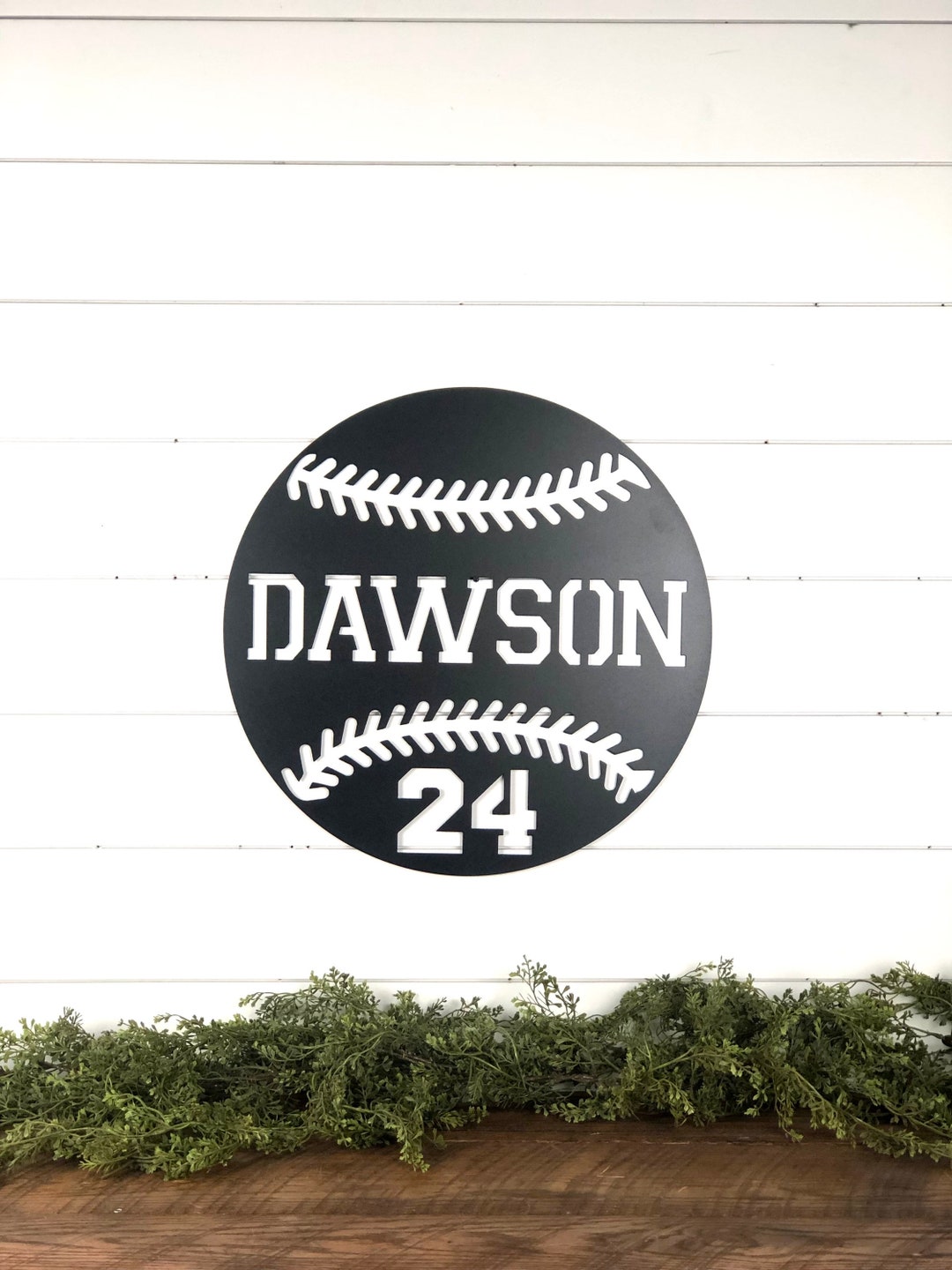 Personalized Baseball Metal Sign Baseball Decor Softball Sign Athlete ...