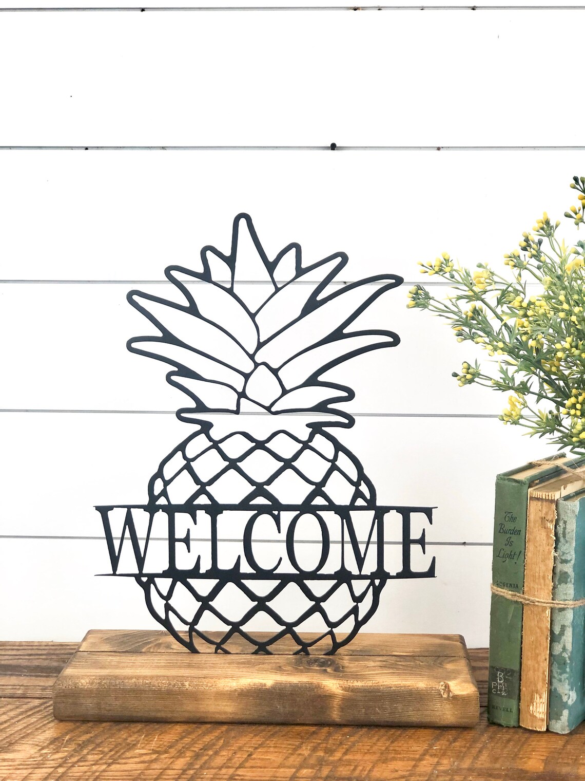 Pineapple Welcome Metal Sign Pineapple Home Decor Pineapple - Etsy