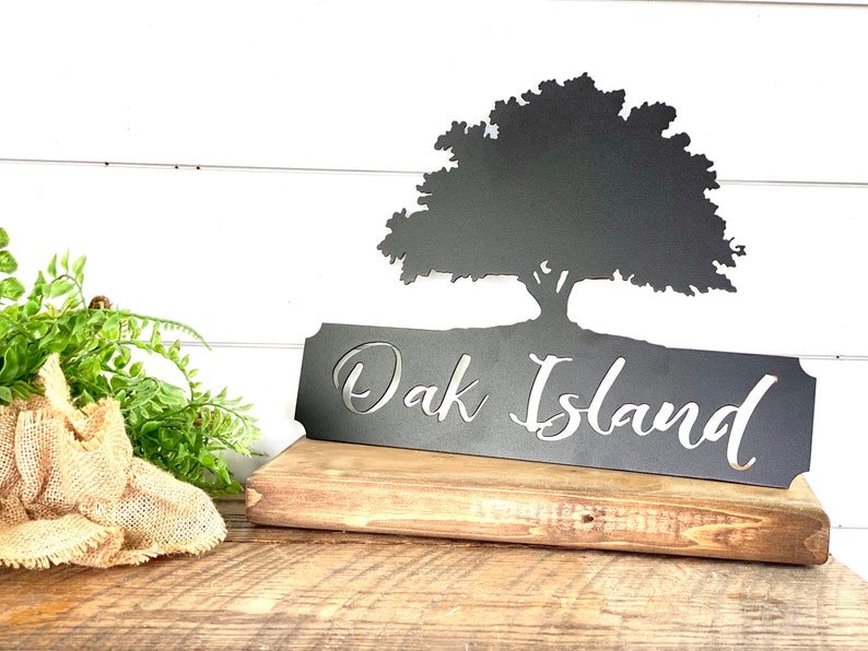Oak Tree Metal Sign Personalized Tree Sign Family Tree Metal | Etsy