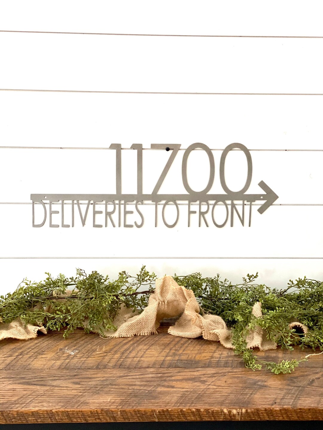 Deliveries to Front-address Sign House Address Metal Sign Address ...