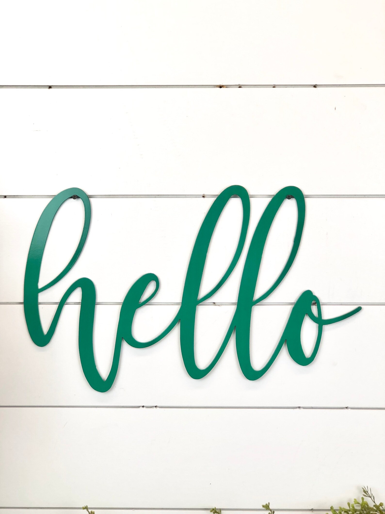 Hello Metal Decor Metal Saying Sign Farmhouse Shelf Decor - Etsy