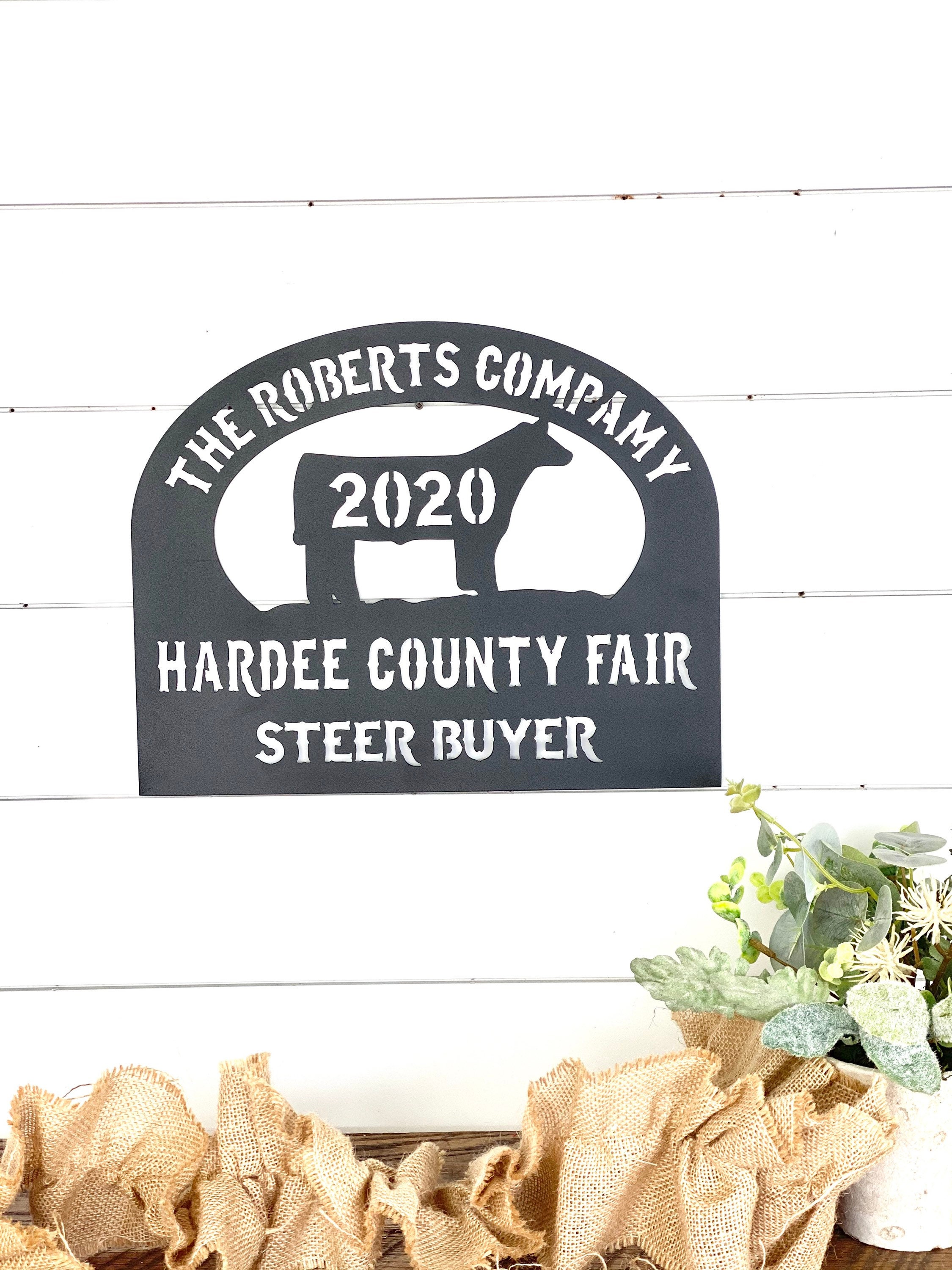 Livestock Steer Buyer Gift Sign Personalized Buyers Gift 4-H | Etsy