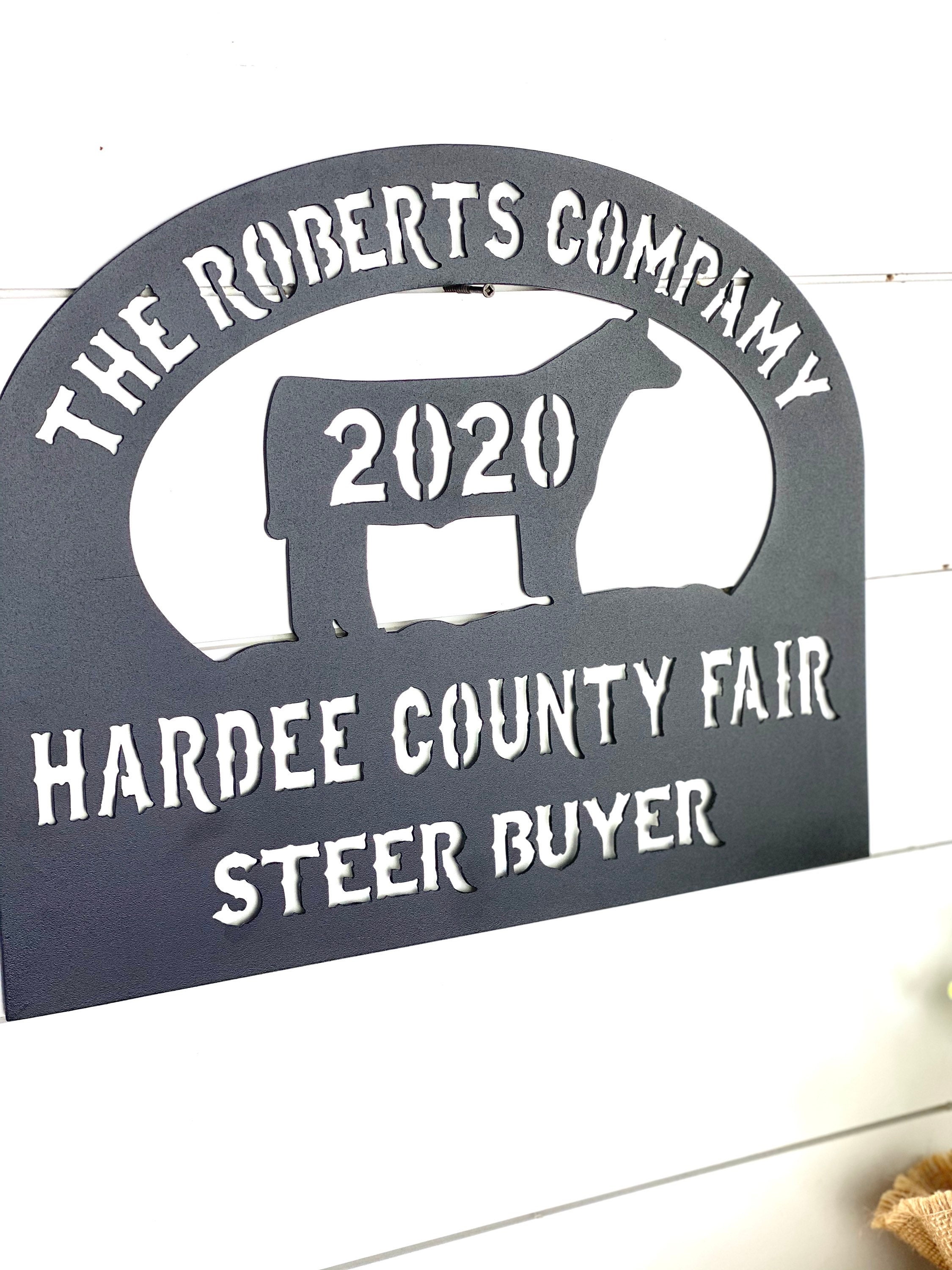 Livestock Steer Buyer Gift Sign Personalized Buyers Gift 4-H | Etsy