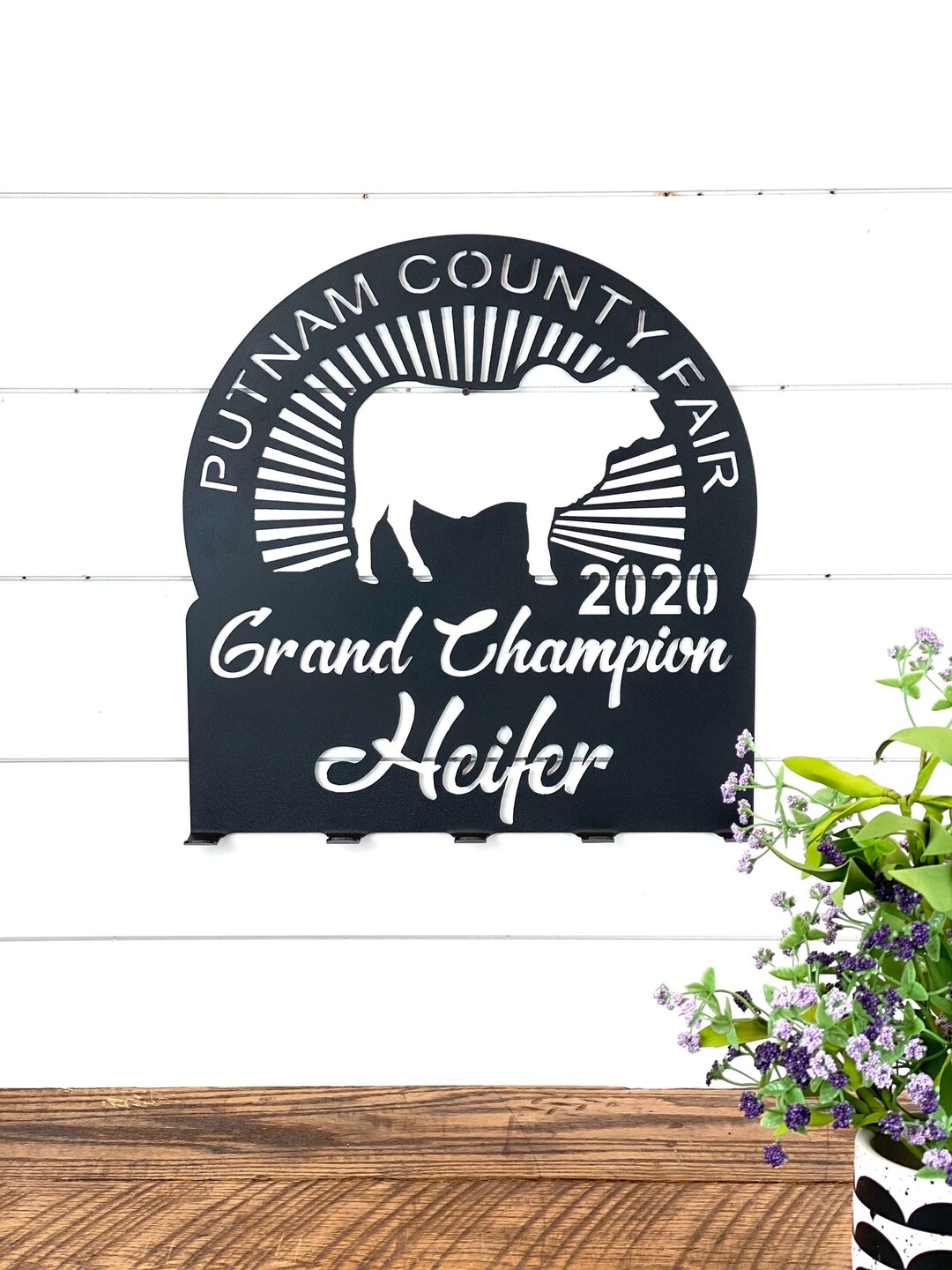 Livestock Exhibitor Award Sign for Show Heifer Show Brahman Heifer Sign ...