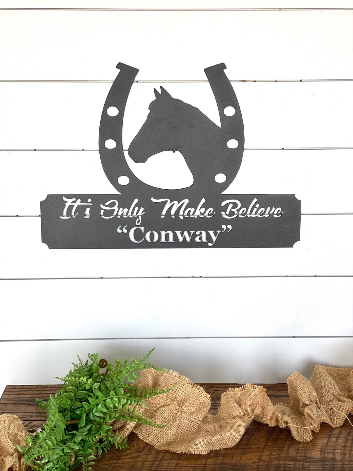 Personalized Horse Stall Metal Sign Custom Horse Name Sign - Etsy