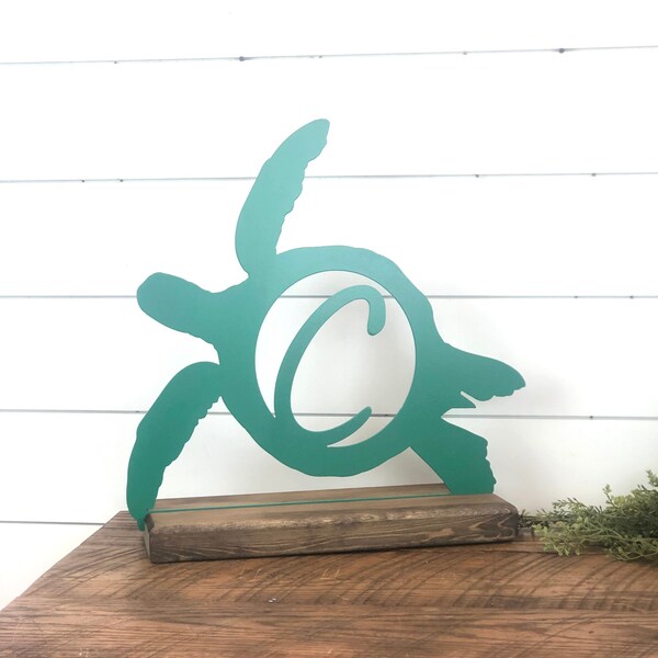 Turtle Monogram - Etsy