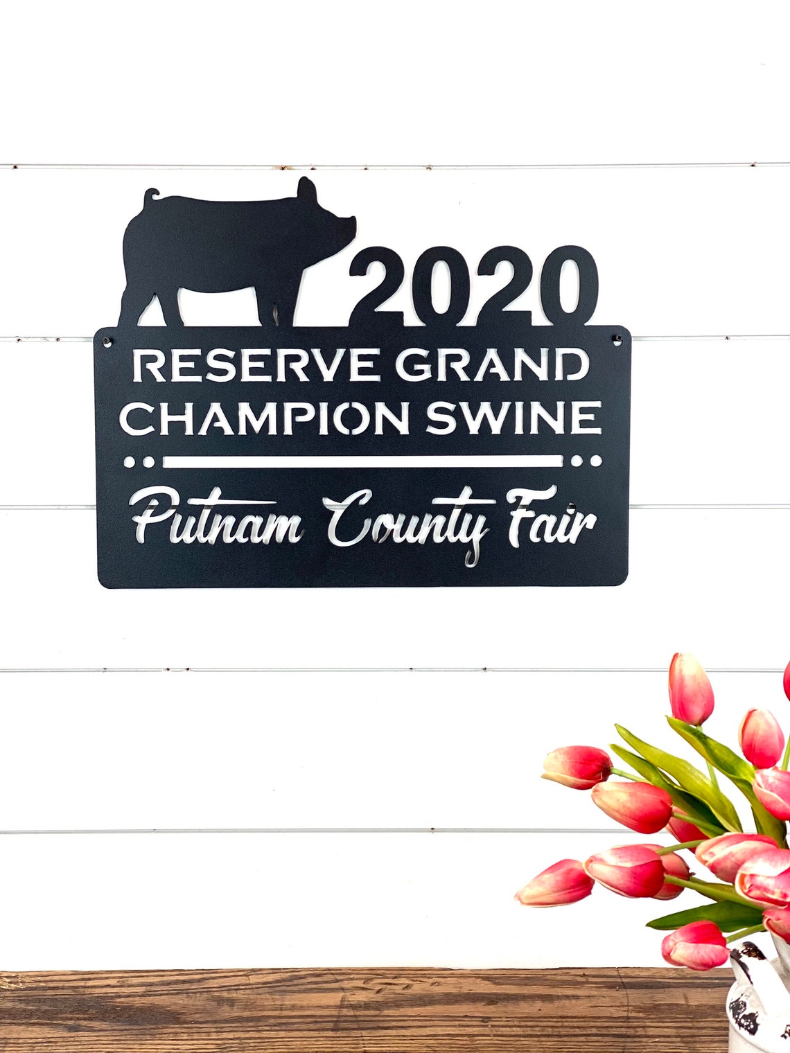 Livestock Exhibitor Award Sign for Show Pig Show Swine Sign - Etsy