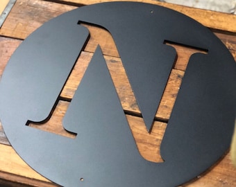 Initial Sign Circle - Etsy